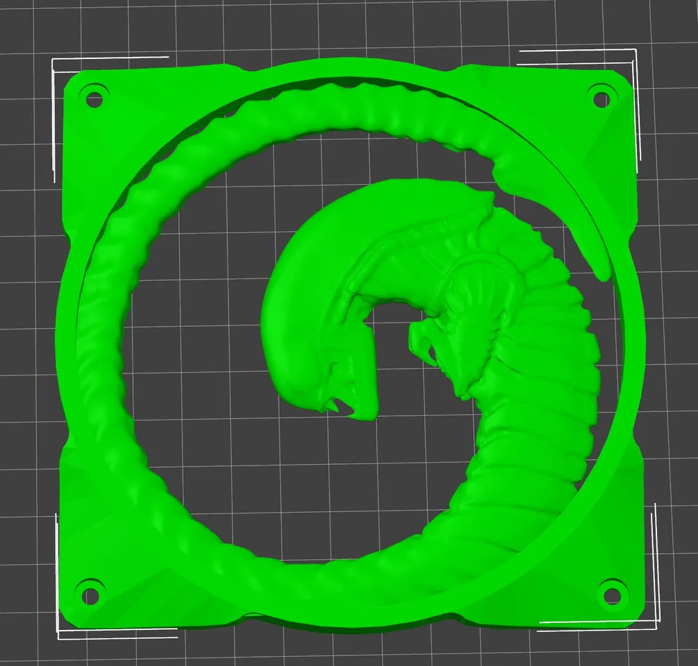 3d alien 120mm by kewtd | Download free STL model | Printables.com