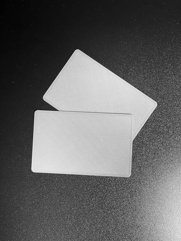 Blank credit card by s.mensak | Download free STL model | Printables.com