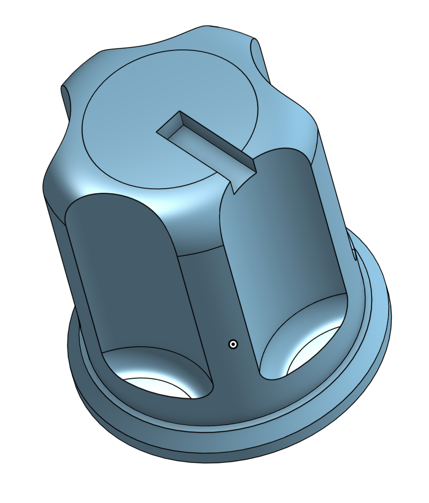 6.35mm Guitar Pedal Potentiometer Knob by flexoffset | Download free ...