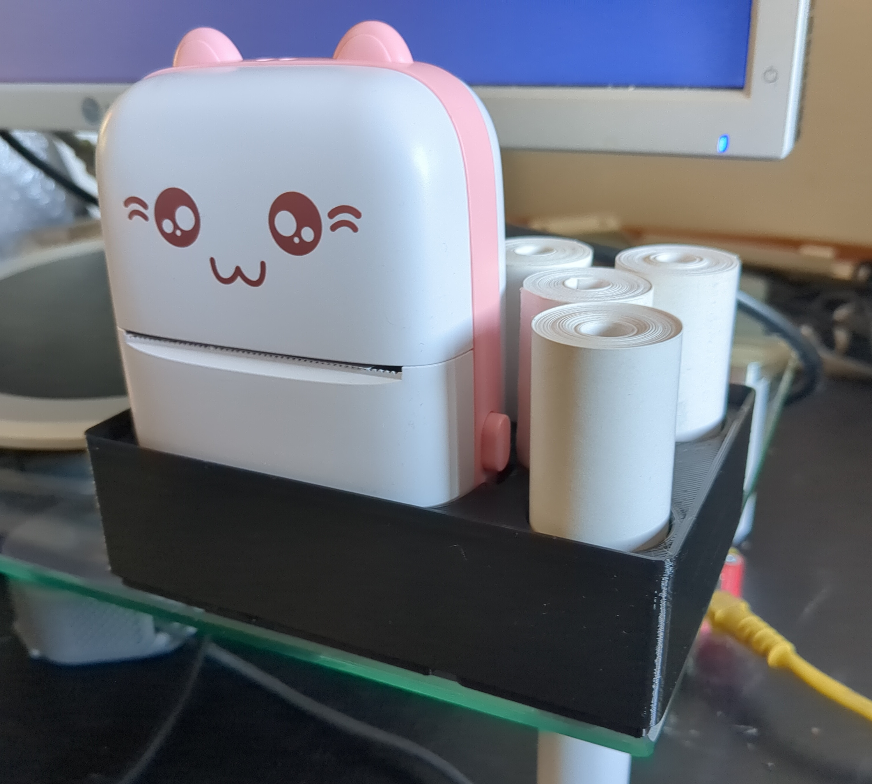 Gridfinity "Cat Printer" holder by doragasu | Download free STL model ...