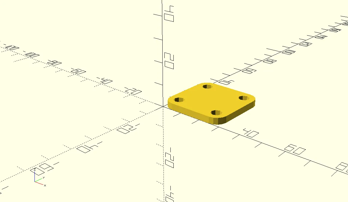 OpenSCAD parametric screw plate by Monniasza | Download free STL model ...