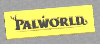 Palworld Logo by Eric | Download free STL model | Printables.com