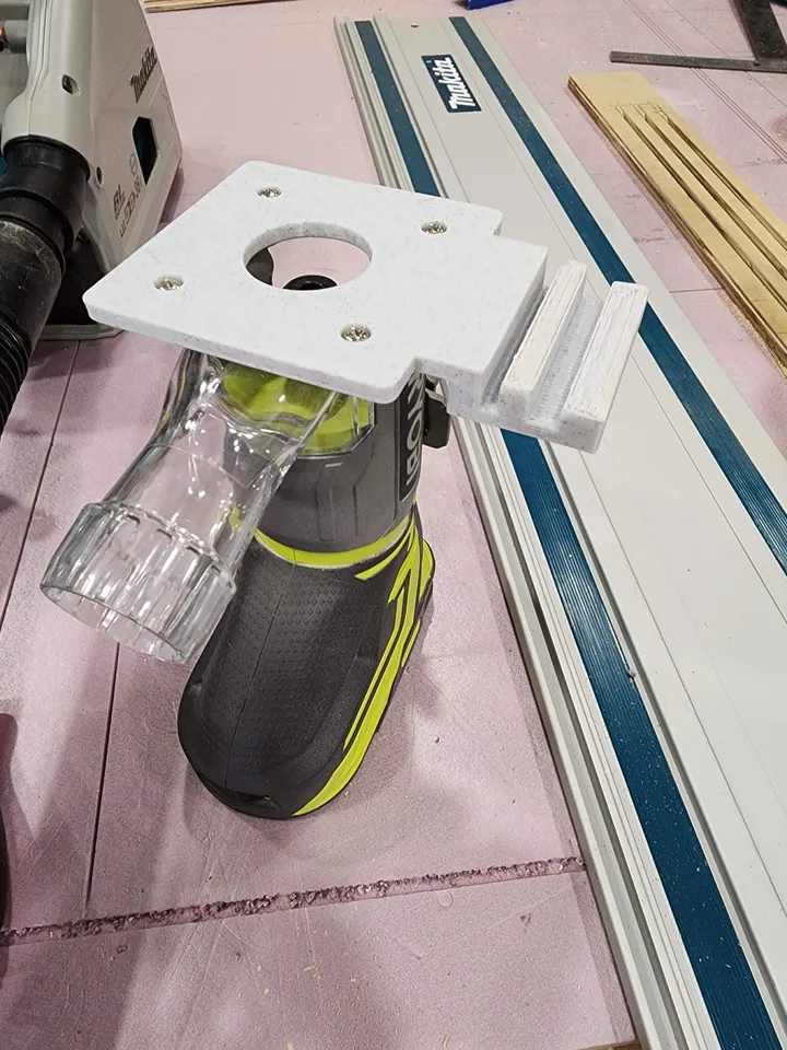 Track Saw Guide Plate/Adapter for Ryobi Trim Router by shbatm ...