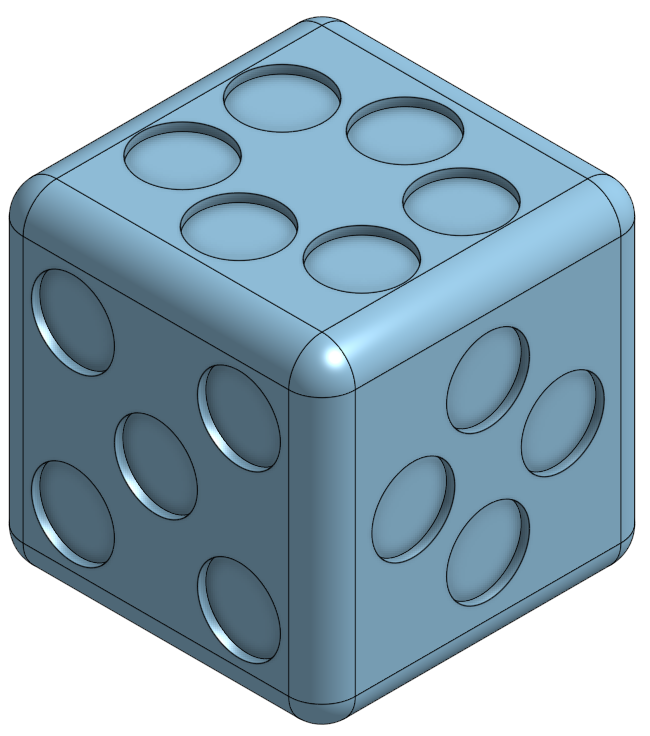 6 sided dice by Lochlan Campbell | Download free STL model | Printables.com