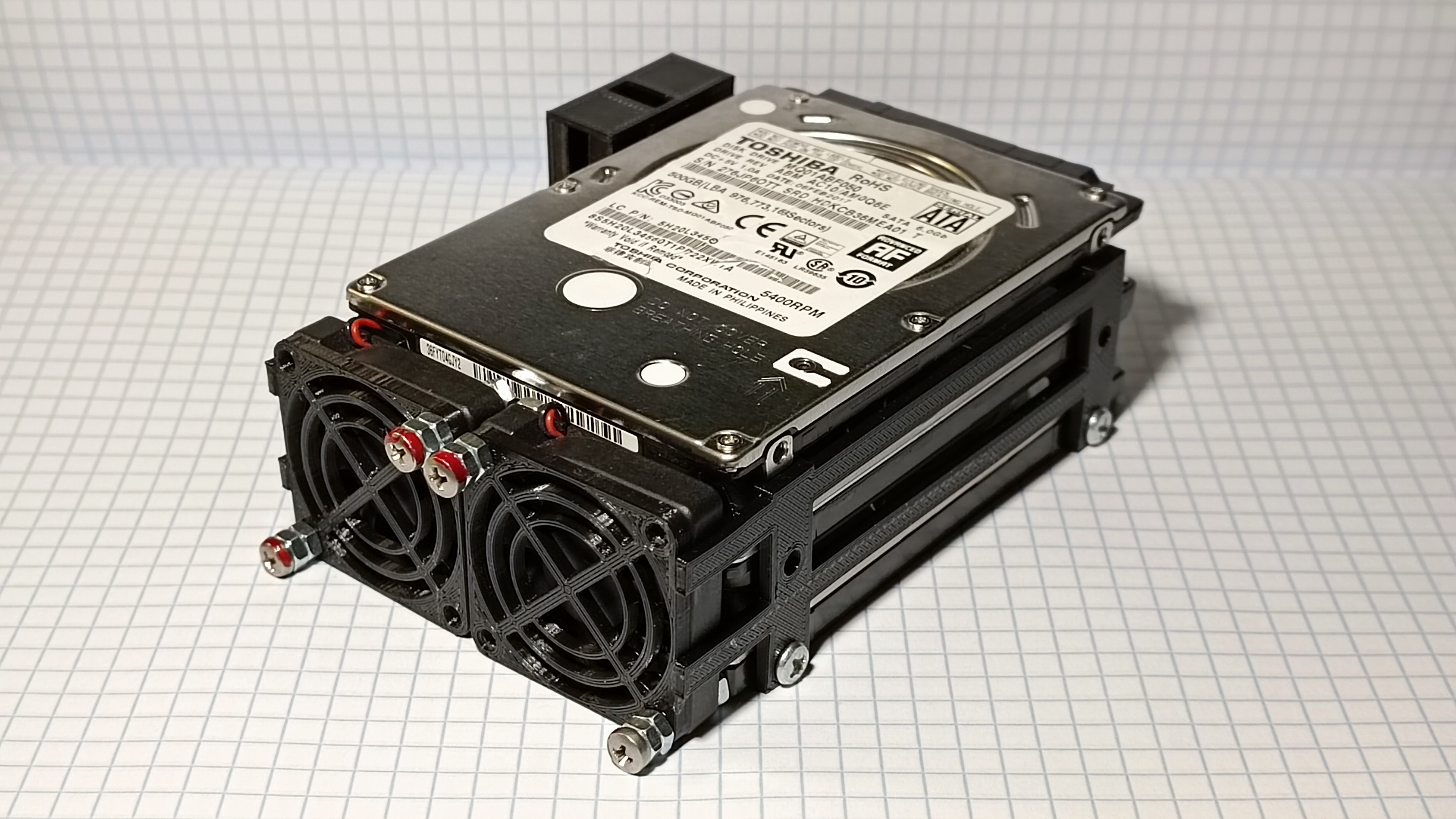 2.5" 3x HDD Custom Rack by Lord Darkstar | Download free STL model ...