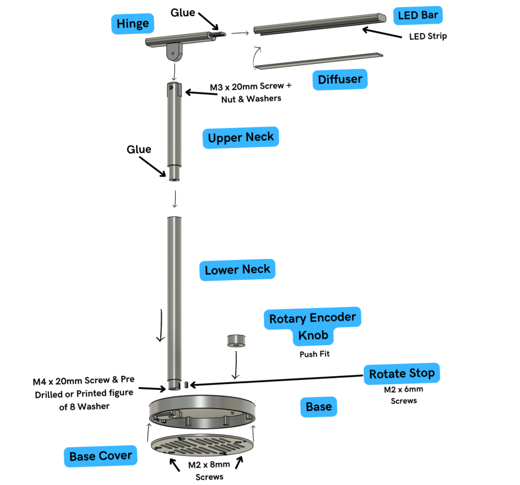 ESP-Lamp (LED Xiaomi Inspired Lamp) by Chrisrkilv | Download free STL ...