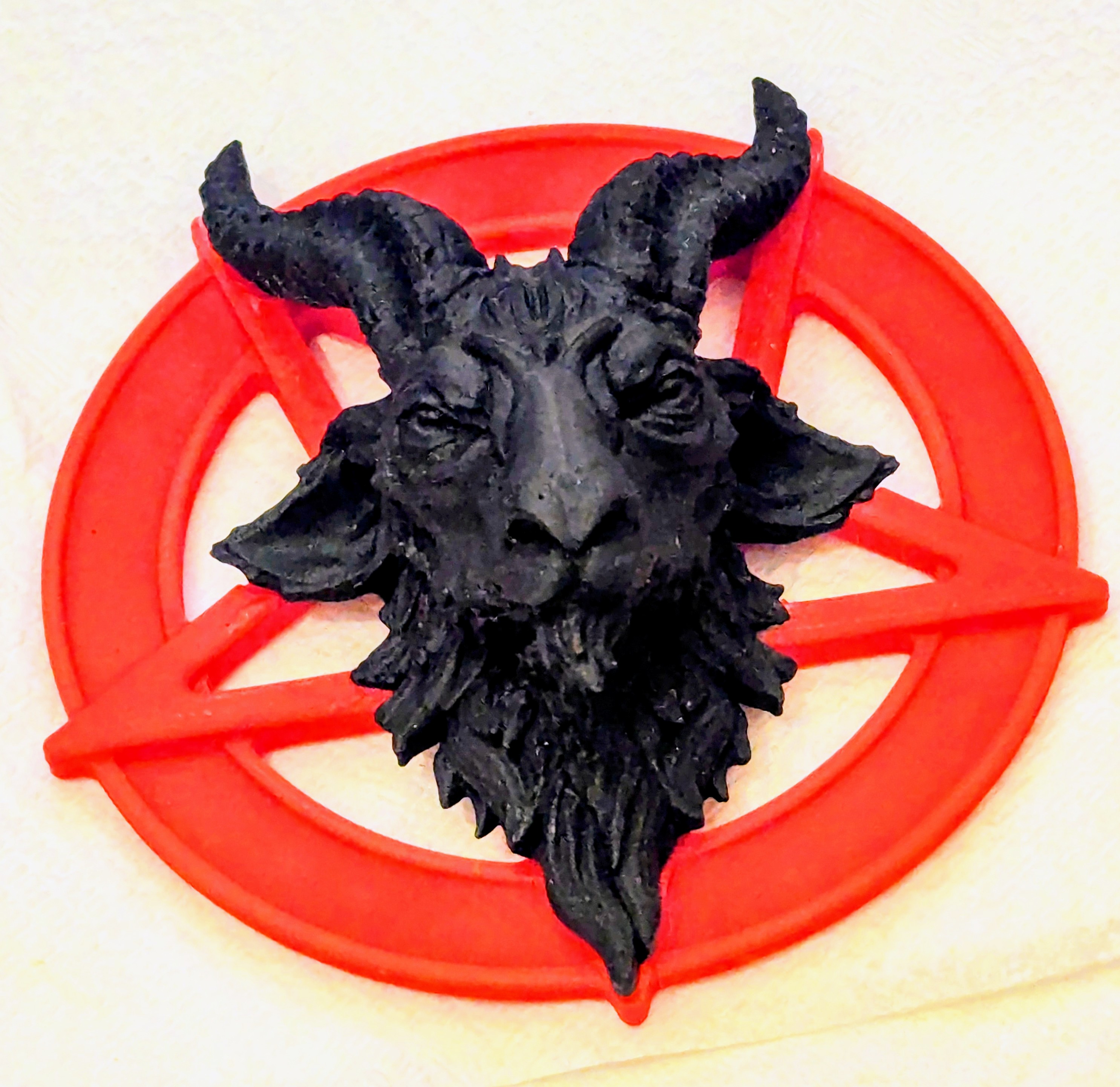 Satan pentagram fridge magnet by EF80 | Download free STL model ...