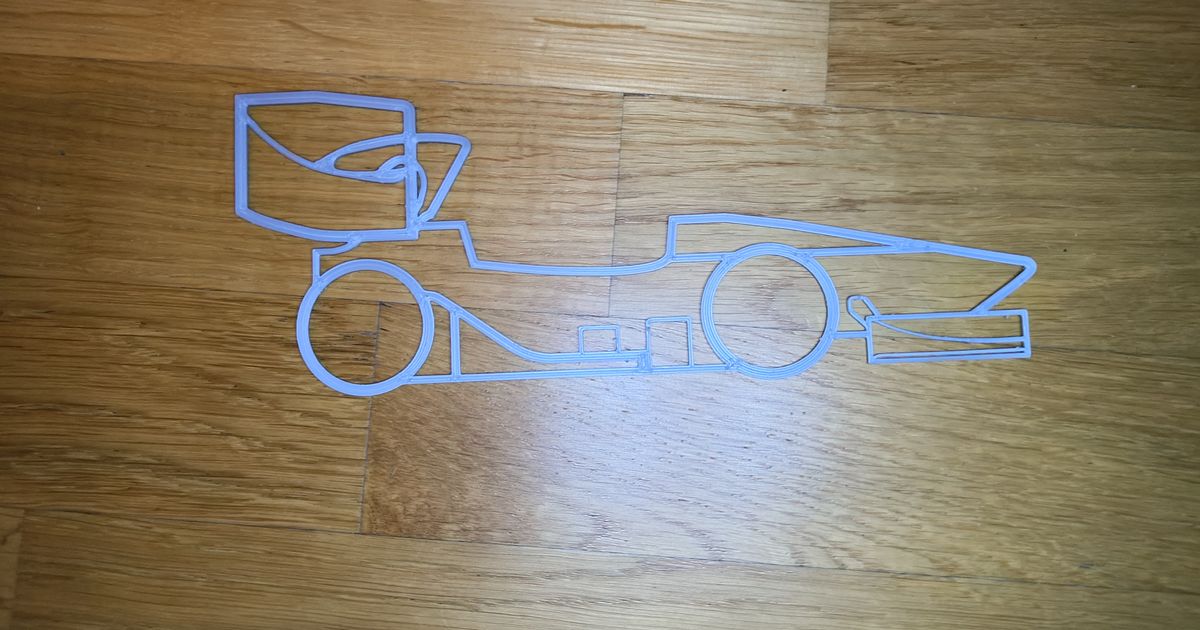 Formula Student Car Silhouette Wall Art by Bene | Download free STL ...