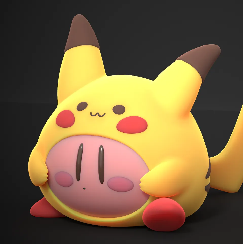 Kirby Modello Pikachiu by Prody | Download free STL model | Printables.com