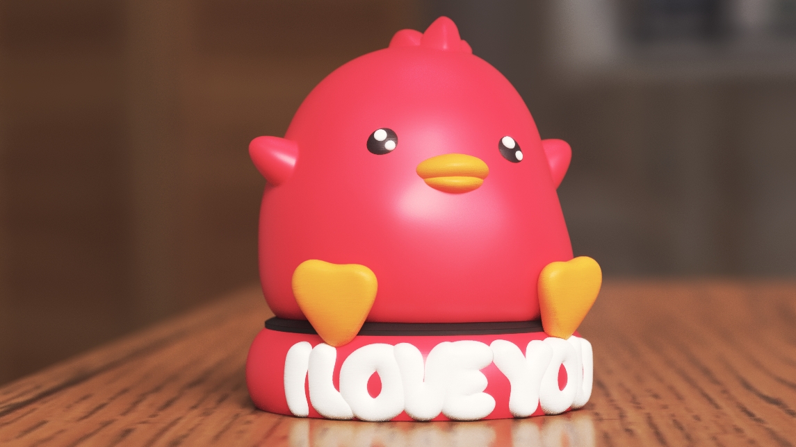 I LOVE YOU - Ducky cute TinyMakers3d by StlCraft | Download free STL ...