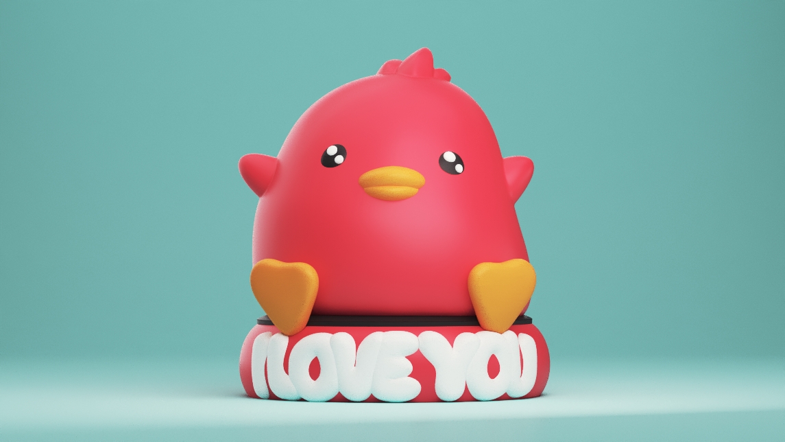 I LOVE YOU - Ducky cute TinyMakers3d by StlCraft | Download free STL ...