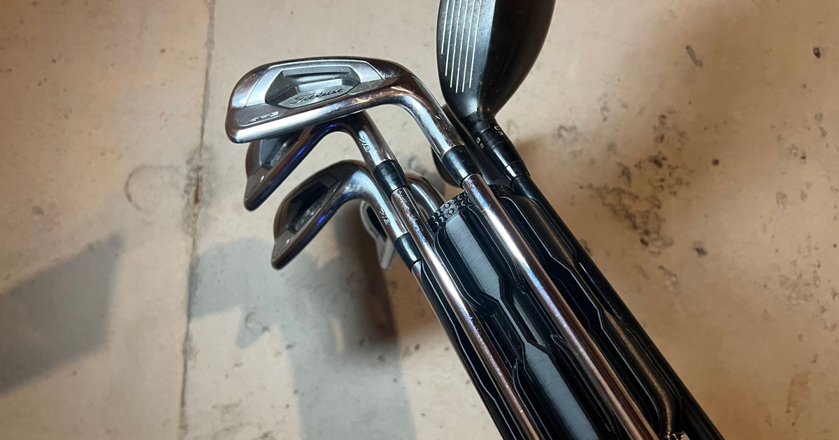 Golf Ball and Clubs Holder by Tyler44 | Download free STL model ...