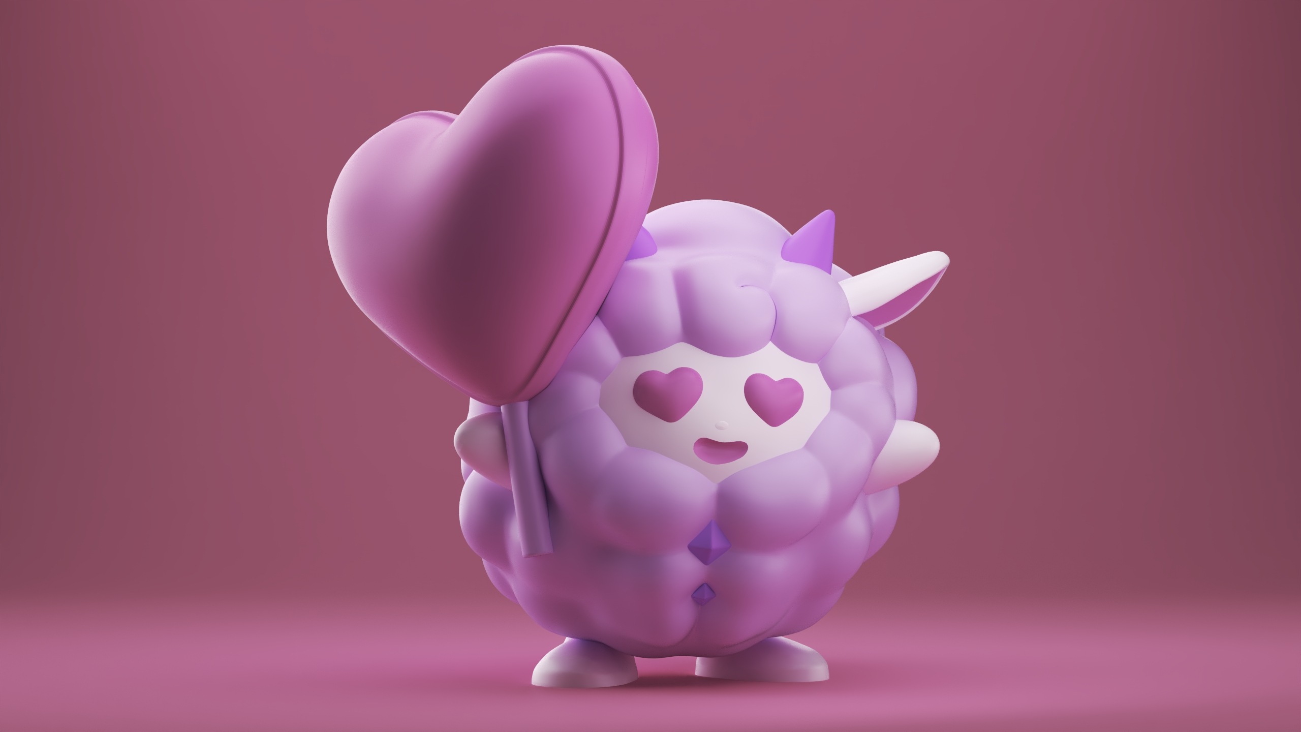 LOVING LAMBALL with a big heart , the cute kawaii sheep / goat from the ...
