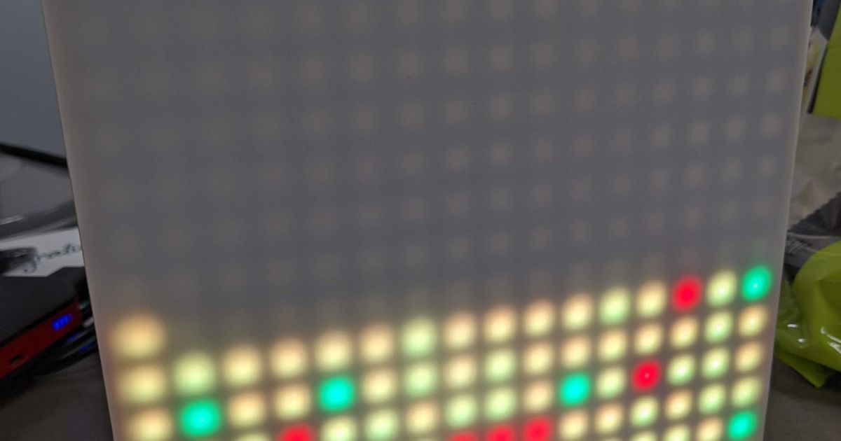 16x16 WS2812B LED Matrix Project Box by jg | Download free STL model ...