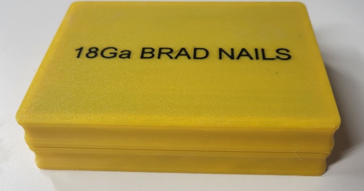 18Ga Brad Nail Storage Box by WDNick | Download free STL model ...