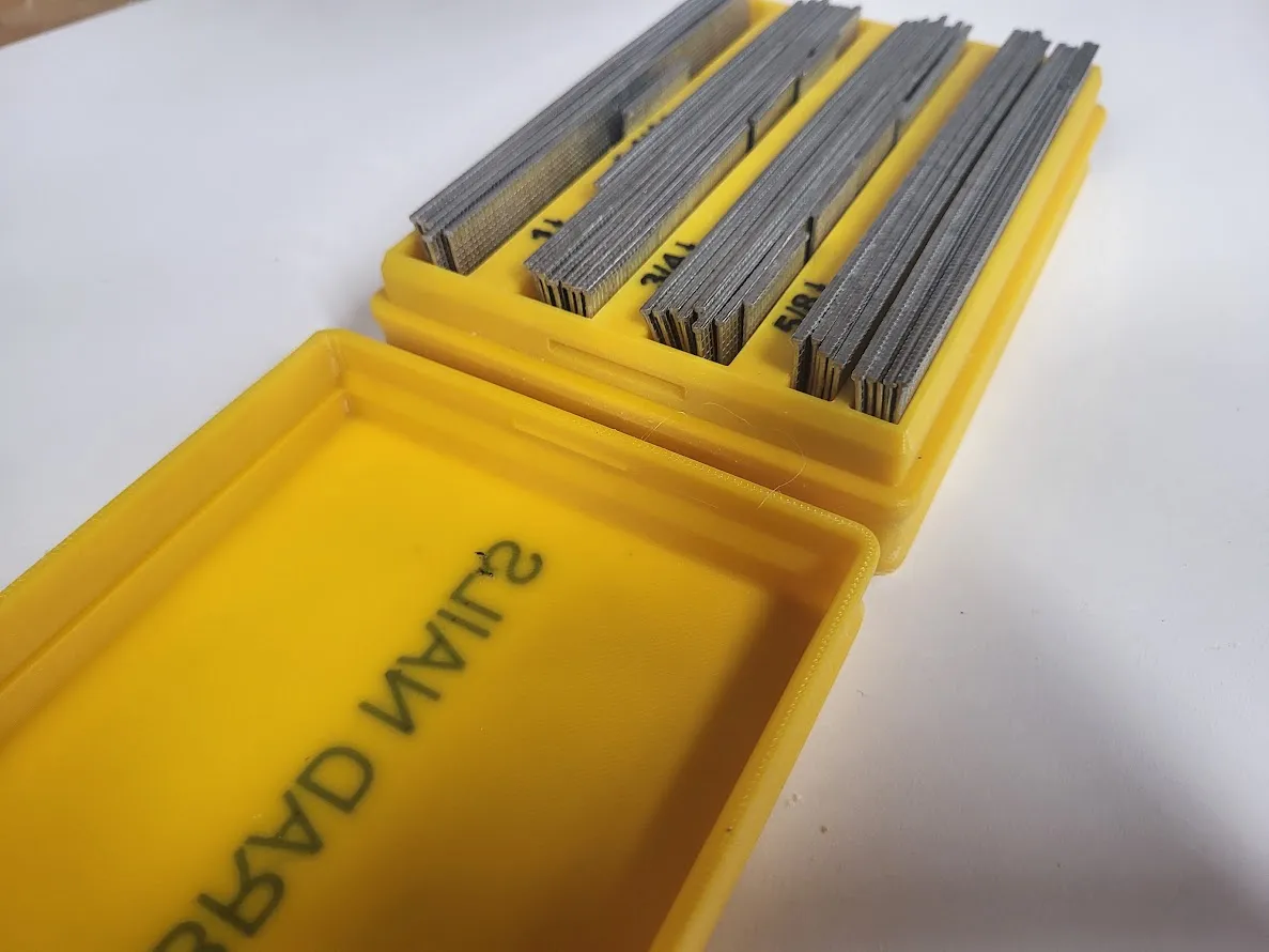 18Ga Brad Nail Storage Box by WDNick | Download free STL model ...
