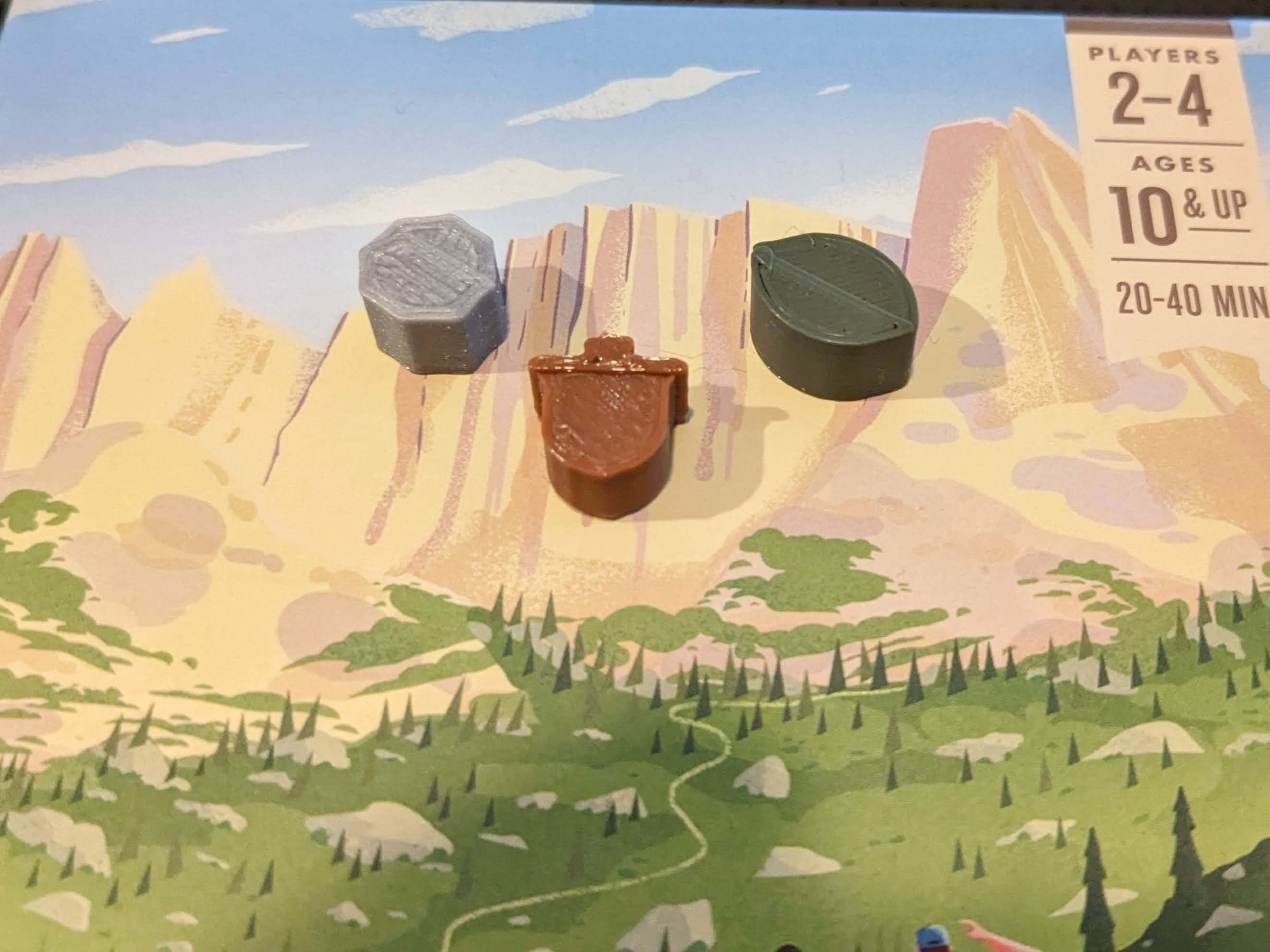 Trails Board Game Tokens by HespoHusky | Download free STL model ...