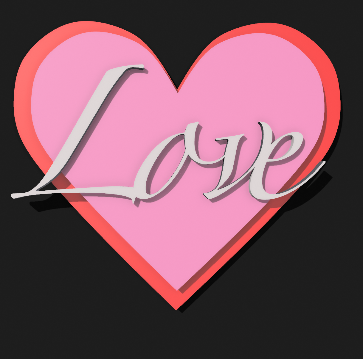 Heart and Love Refrigerator Magnet by Julio Falcon | Download free STL ...