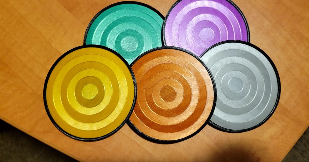 Color Coasters by Hythlodeous | Download free STL model | Printables.com