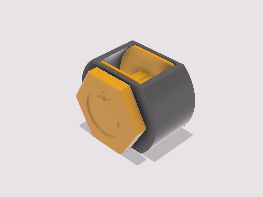 Print-in-place Tape Measure Holder (with winder) by JascnC | Download ...