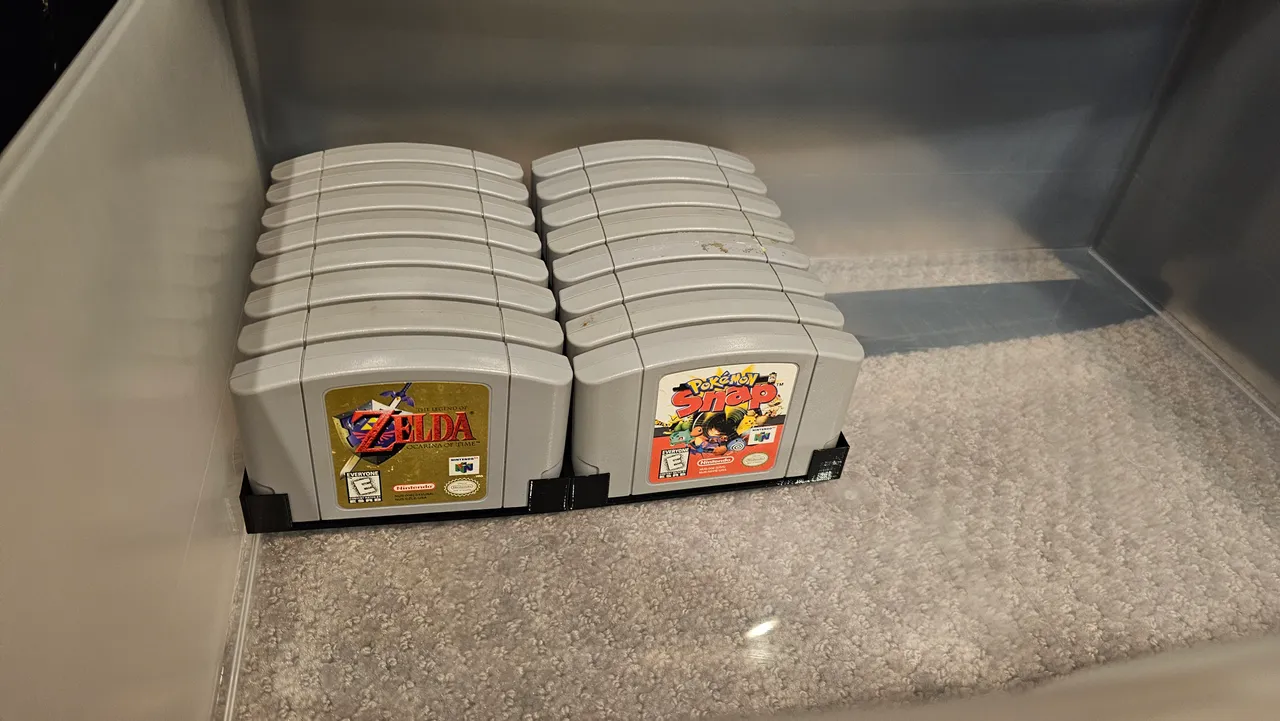 N64 Cartridge Holder x8 (Low Material Usage) by Sicc Sikk Nasty ...