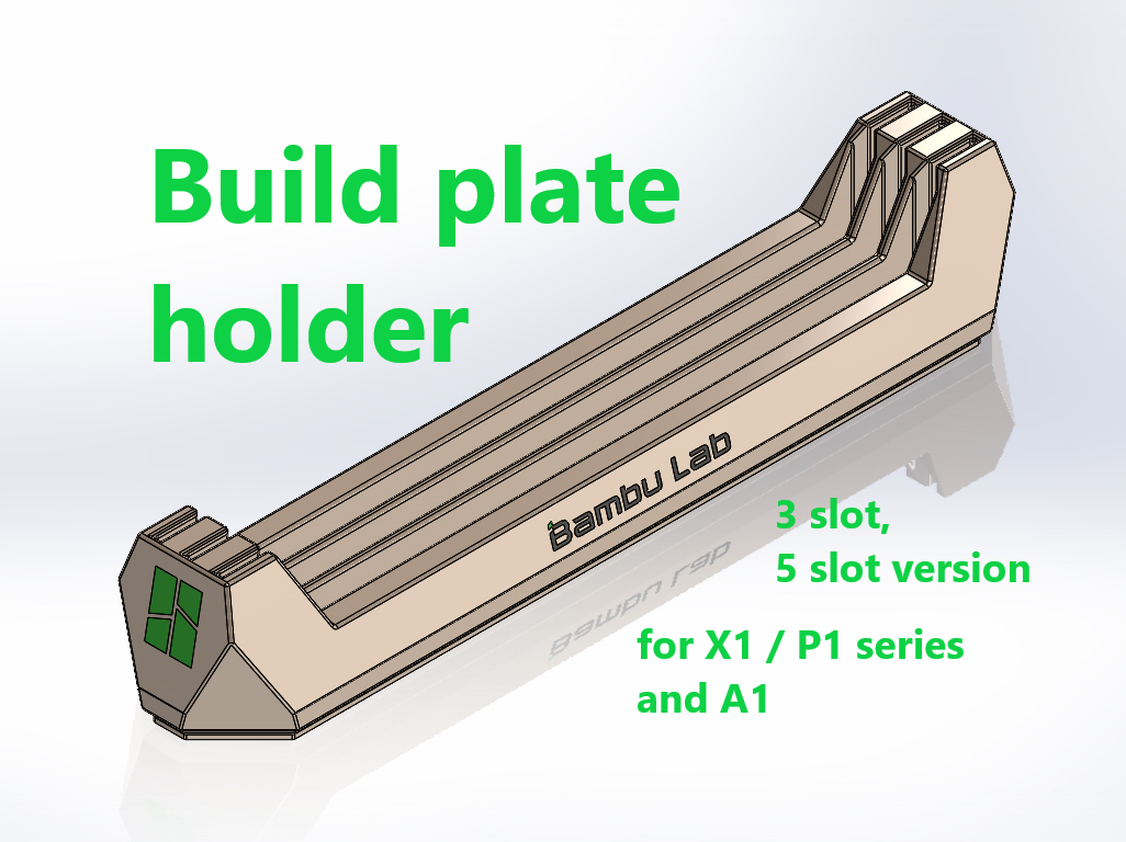 Bambu Lab Build Plate Holder 3x,5x X1 / P1 series A1, A1 mini by 3D ...