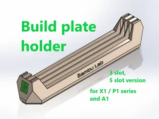 Bambu A1/P1/X1 plate holder 9 plates by elyograg | Download free STL ...