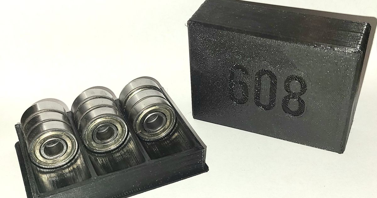 608 Bearing Storage Box by Matthew McClain | Download free STL model ...