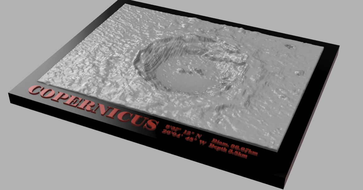 Copernicus crater by Luca Vidoni | Download free STL model | Printables.com