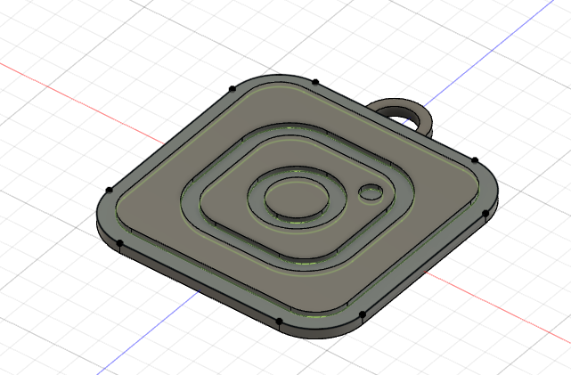 Instagram Keychain by TuImpresionEn3D | Download free STL model ...