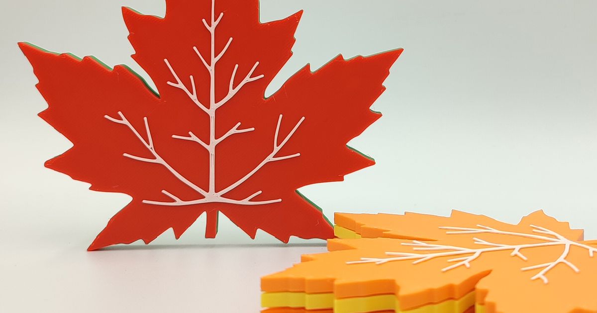 Maple Coaster by Bamingo Design | Printables Store