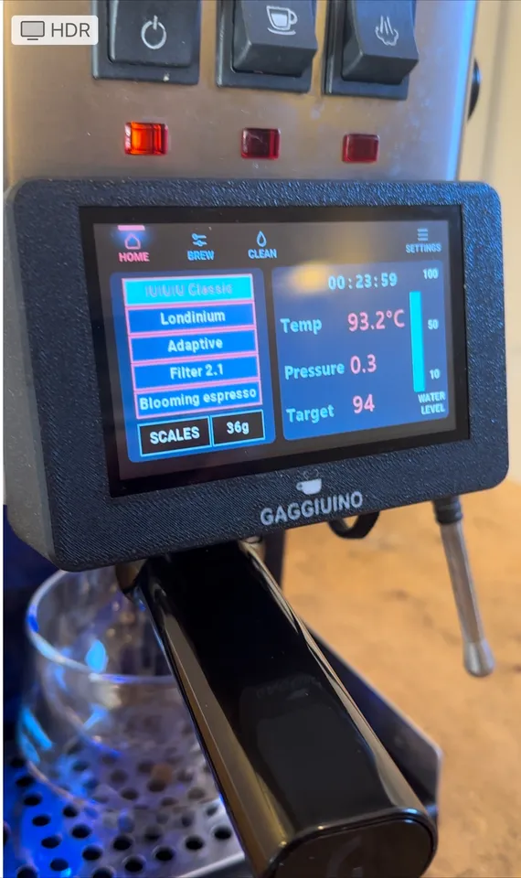 Gaggiuino Front Screen Mounts for Nextion Displays by bowerandy ...