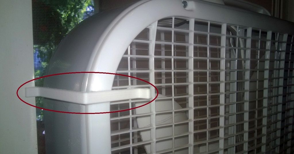 Window fan retainer by NestedLoop | Download free STL model ...