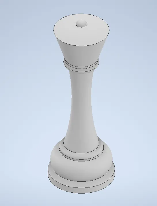 chess queen by Gabriele Anzil | Download free STL model | Printables.com