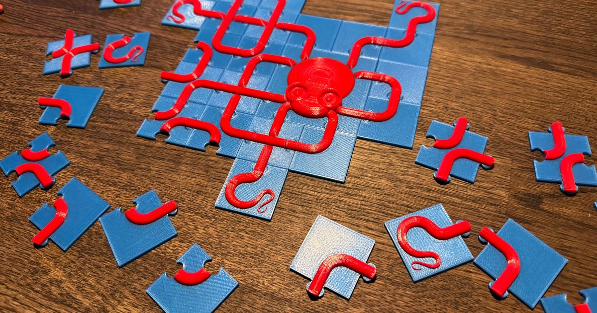 Octopuzzle game by MileStorm | Download free STL model | Printables.com