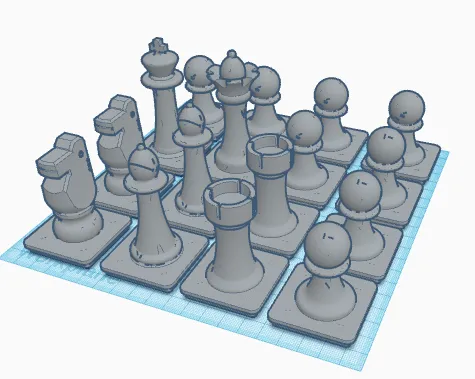 gridfinity chess set with board by jakob | Download free STL model | Printables.com