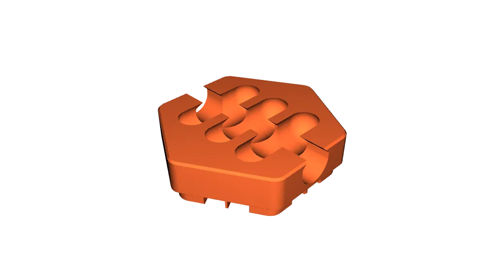 Hextraction 6 holes tile by Zdrapek | Download free STL model ...