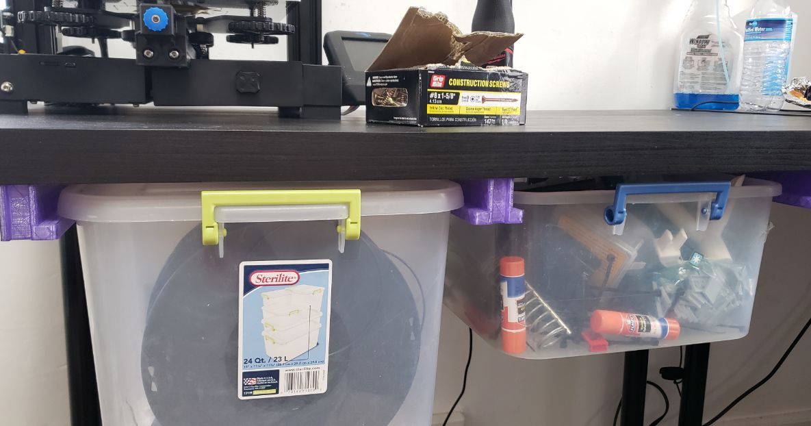 Drawer Rails for Sterilite Containers by RetroBear | Download free STL ...