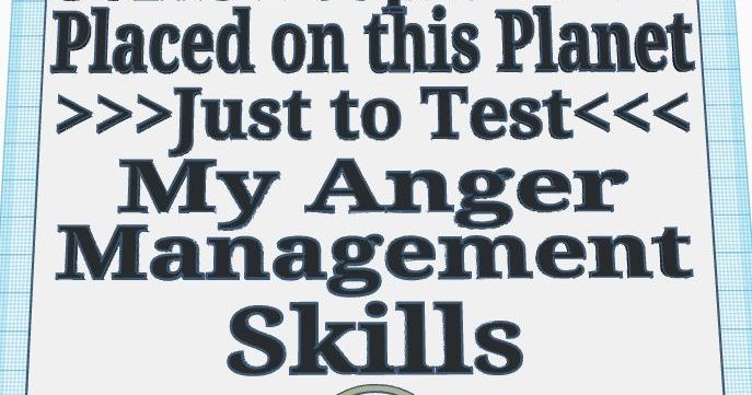 Anger Management Sign by Phantom Printer | Download free STL model ...