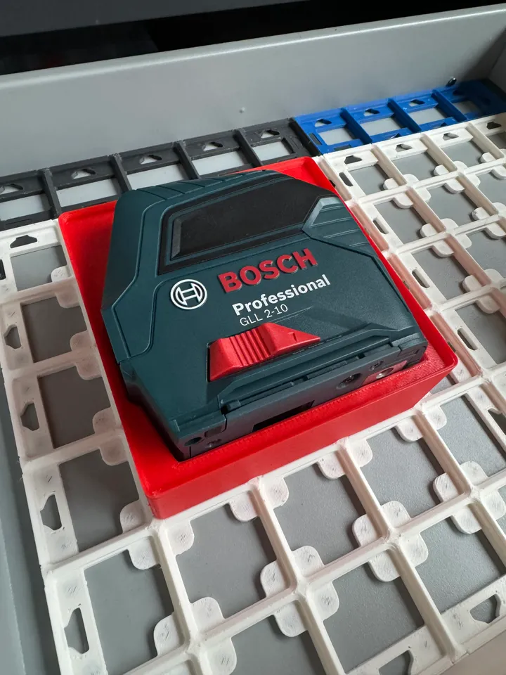 Gridfinity Refined Bosch GLL 2-10 Laser Level Bin by gshpychka ...
