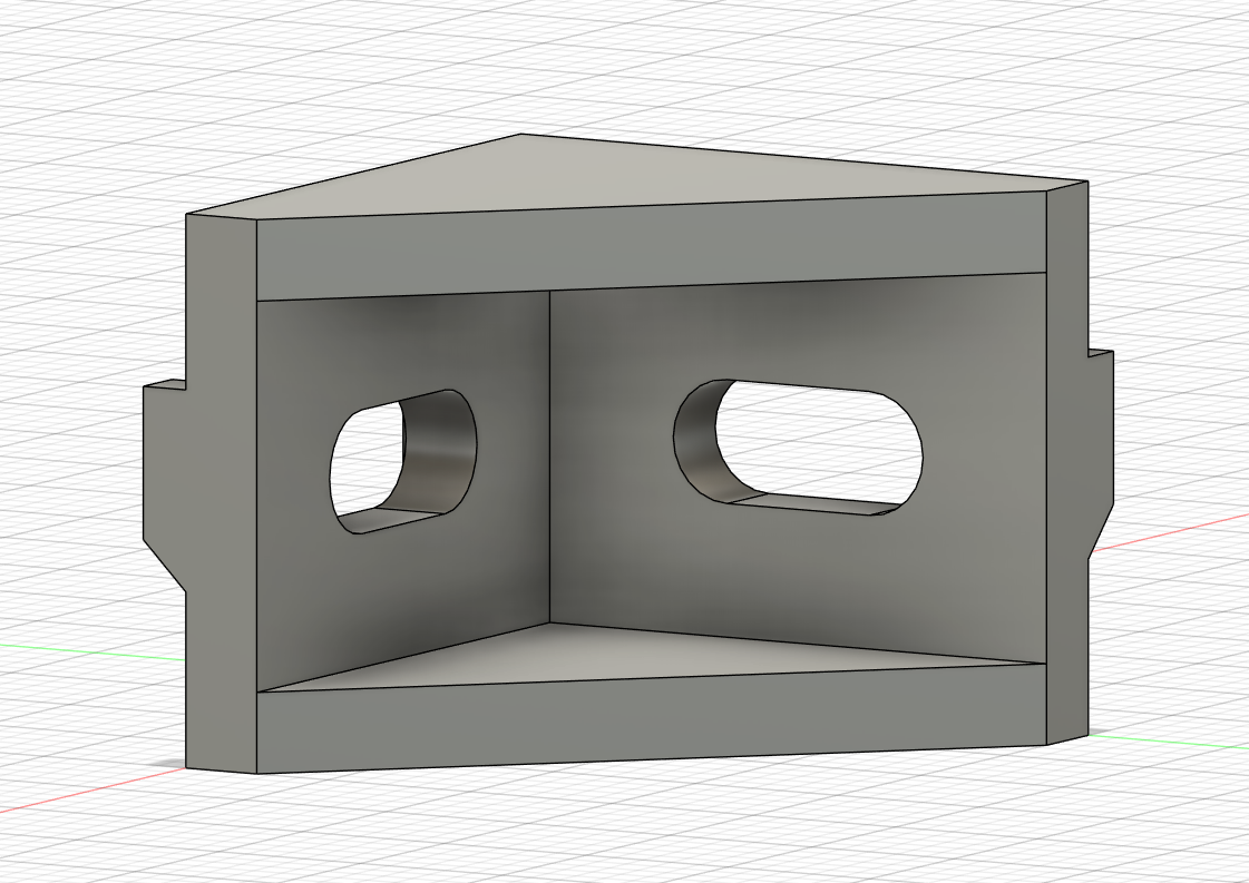 Corner Bracket for 20x20 Extrutions Nut 6 // M3 and M5 // Step File by ...