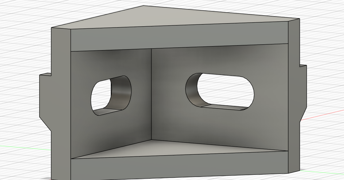 Corner Bracket for 20x20 Extrutions Nut 6 // M3 and M5 // Step File by ...