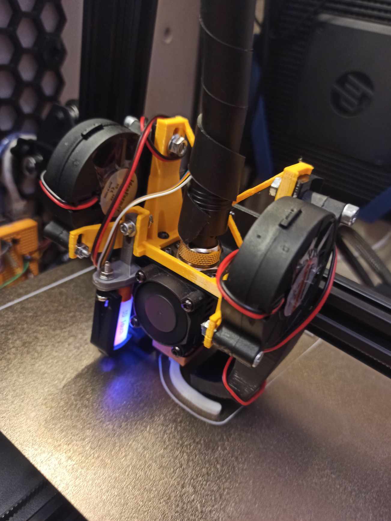 Artillery Hornet head for 5015 radial fan remix from thingiverse by ...