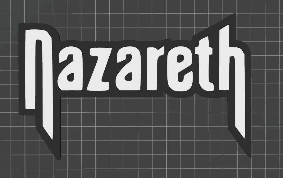 Nazareth Band Sign by rsnider2 | Download free STL model | Printables.com