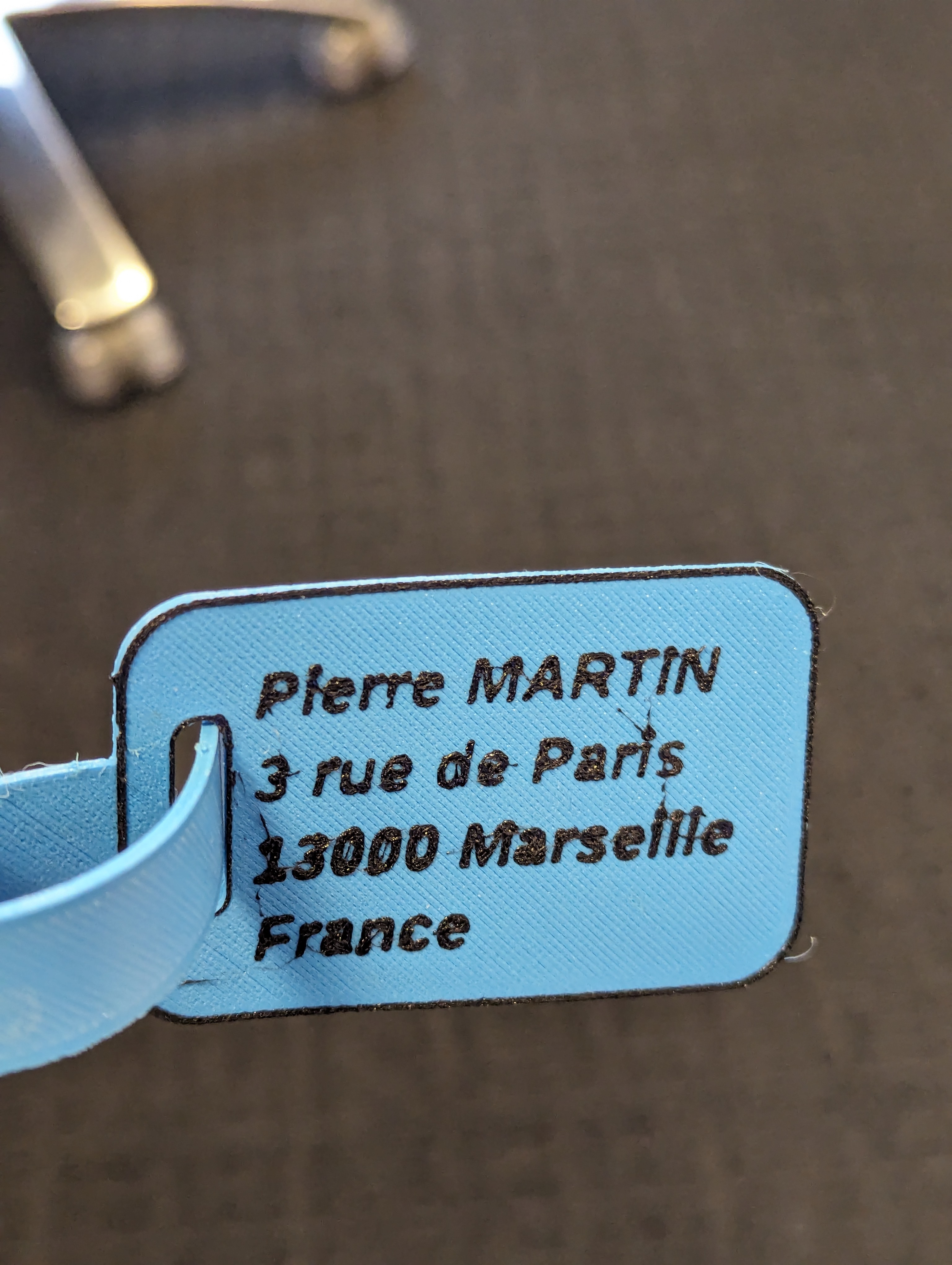 Customizable luggage tag by lmx | Download free STL model | Printables.com