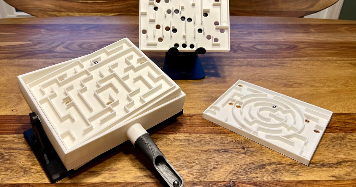 Modular Marble Maze Game by Ozarkexpeditions | Download free STL model ...