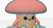 Cute Mushroom toy/figure by BunnyLover | Download free STL model ...