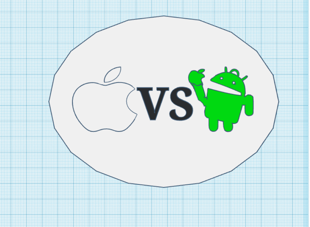 Android VS Apple sign by SplendidMouse | Download free STL model ...