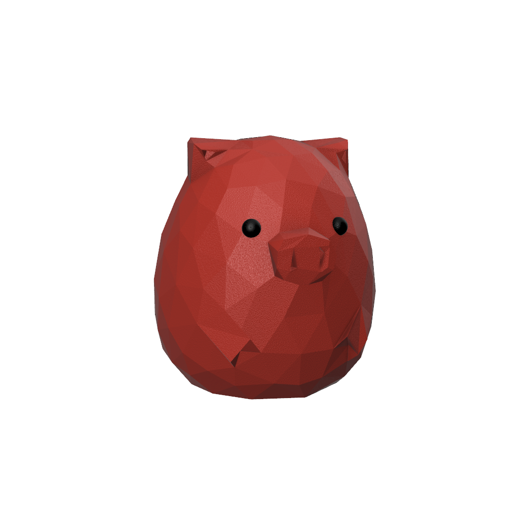 Low Poly Pig by Jan Štech | Download free STL model | Printables.com