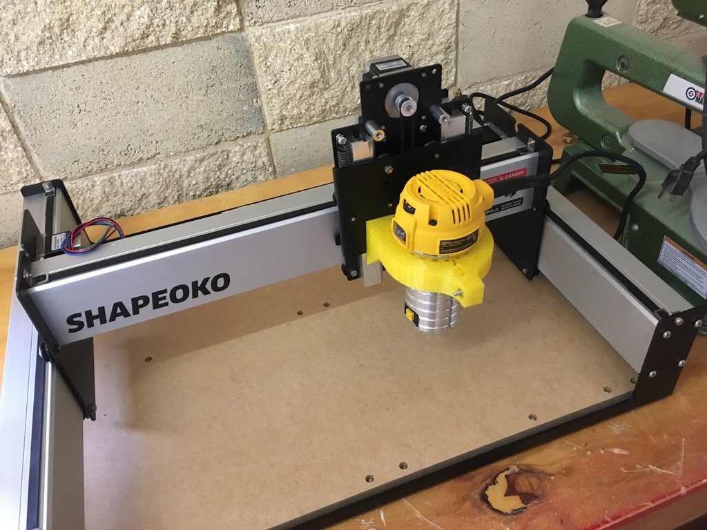 Shapeoko 3 DeWalt Spindle mount by mrmakerspace | Download free STL ...